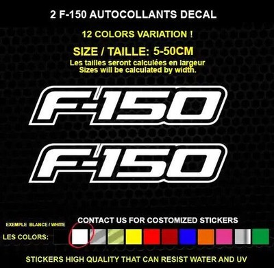 2 F-150 sticker Real decal sticker WATERPROOF STICKERS | eBay