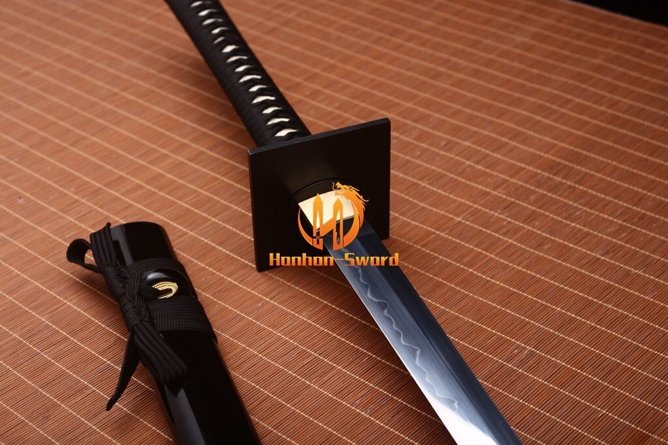 T10 Clay Tempered Ninjato w/ Hamon Japanese Ninja Sword Katana KAMASU-Kissaki | eBay