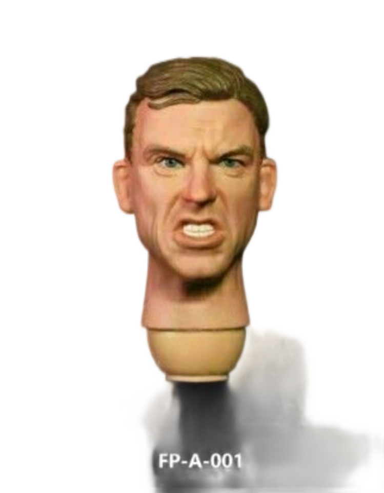 1/6 Male Soldier Head Sculpt Angry Shouting Expression For 12inch ...