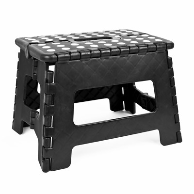 Small FOLDING STEP STOOL Multi Purpose Home Kitchen Foldable Fold Up ...