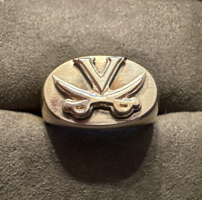 NEW Sterling Silver Virginia Cavaliers Men’s Signet Ring | eBay