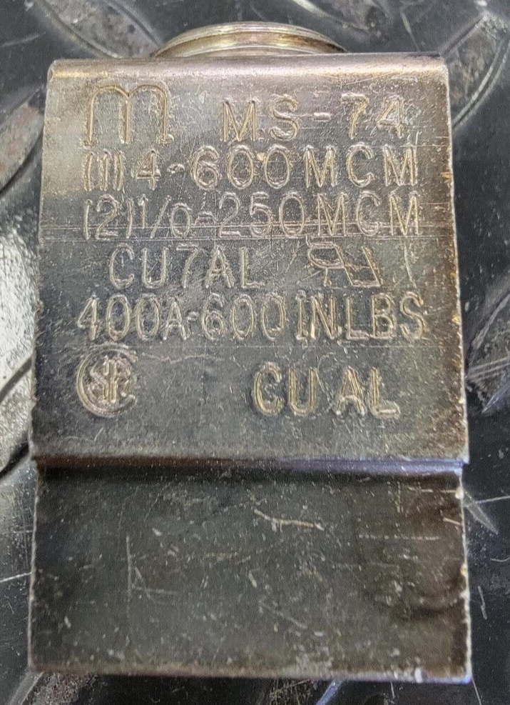 MS-74 Mechanical Lug 4-600MCM CU7AL 400A (Lot of 3) | eBay