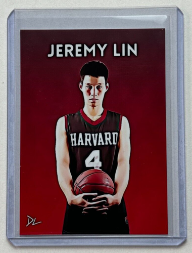 Jeremy Lin Limited Artist Signed "Harvard University" Trading Card 1/10 ...