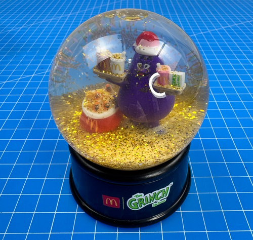 Grimace Snowglobe - McDonald’s Dr. Seuss The Grinch Meal Collectable ...