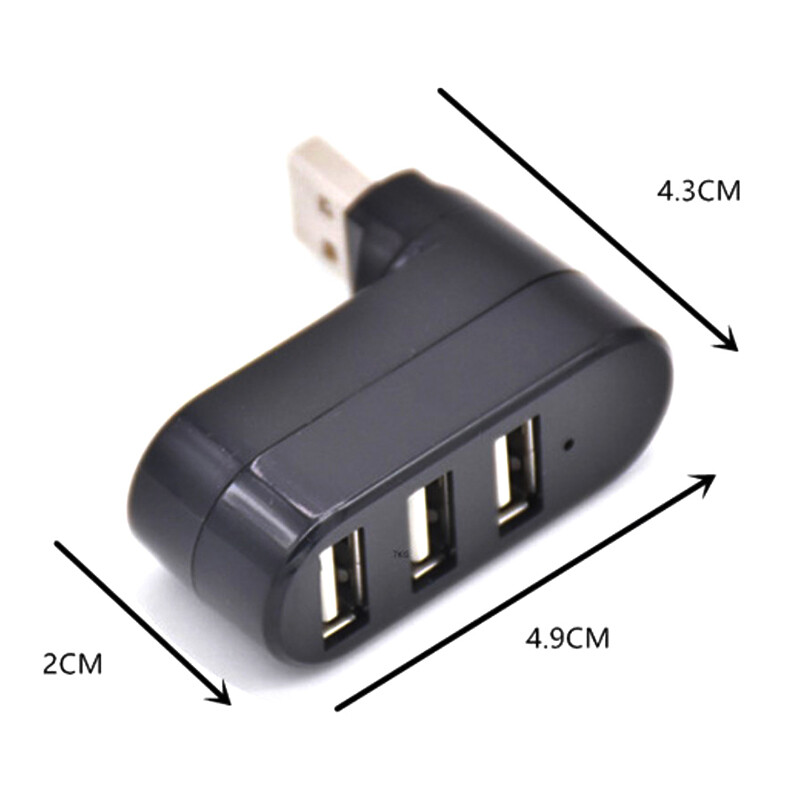 3 Port Multi 2.0 USB HUB Mini USB Hub High Speed Rotate Splitter ...