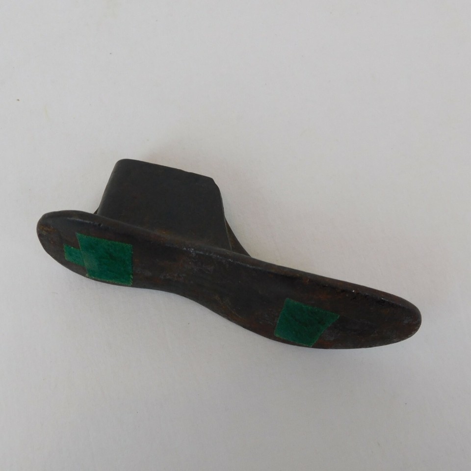 Antique Cobbler Child 1 1/2 Shoe Form Cast Iron Cottagecore Decoration ...