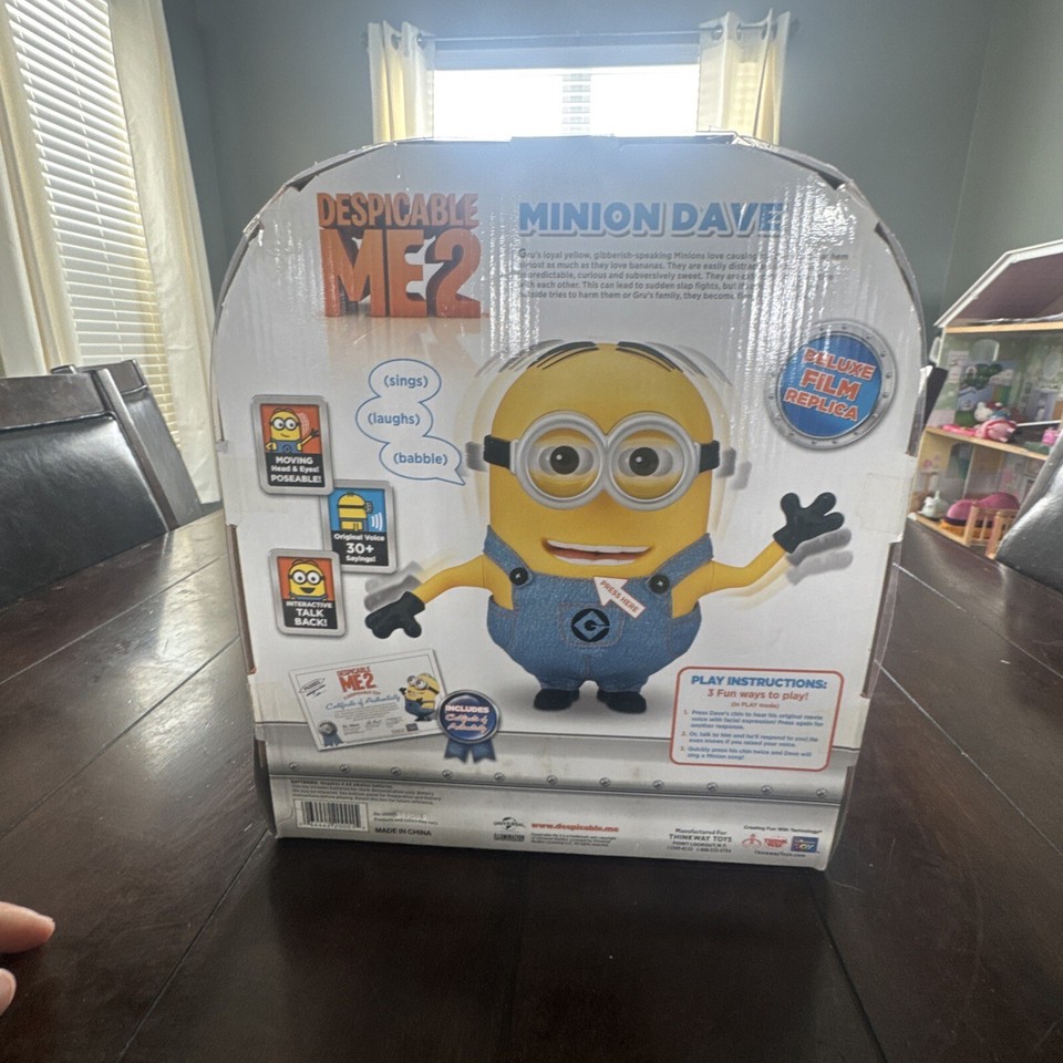 Thinkway Despicable Me 2: Minion Dave Action Figure 64442200114| eBay