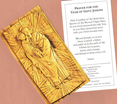 Saint Joseph Year Commemorative Prayer Card Pope Francis Apostolic ...