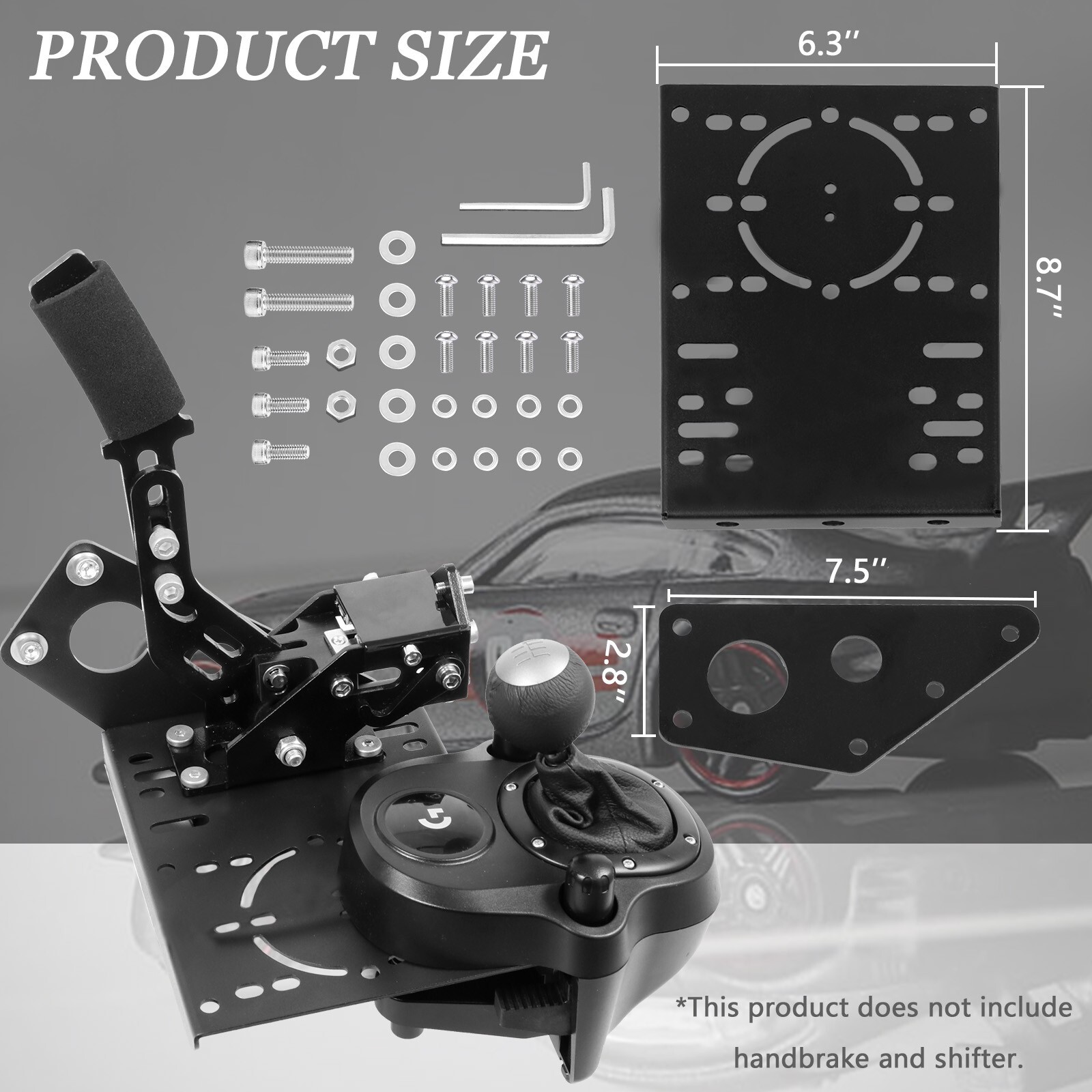 Hottoby Upgrade Gear Shifter Mount with Mount Bolts for Racing Wheel ...
