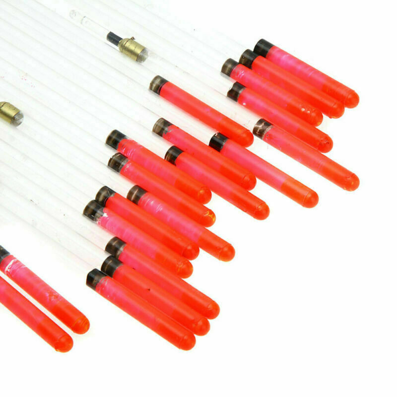 20PCS Mixed Unloaded Fishing Crystal Waggler Floats Clear Carp Coarse ...