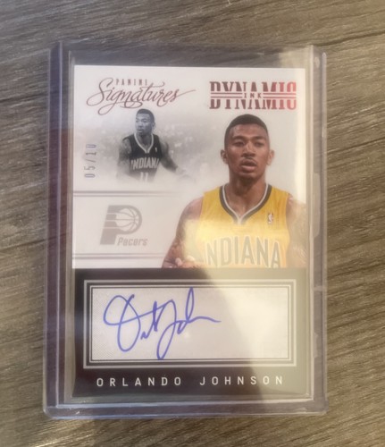 2013-14 Panini Signatures Dynamic Ink Orlando Johnson Auto Card 5/10 | eBay