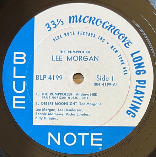 Lee Morgan The Rumproller w/ Joe Henderson 1965 RVG NY BLP 4199 Blue ...