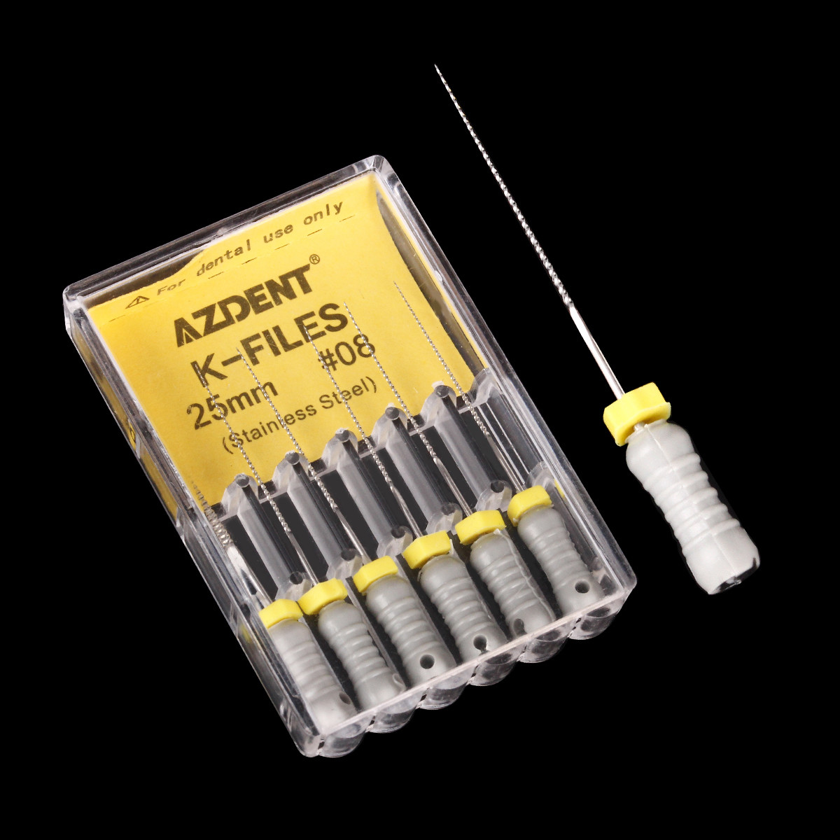 1 Box Dental K-File Root Canal Hand Use 25mm /21mm Endodontic Stainless ...