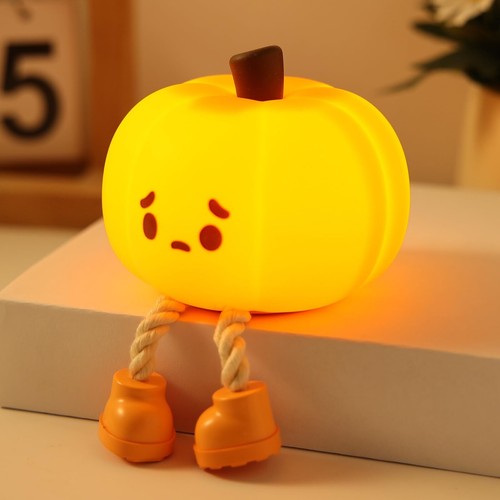 Cute Silicone Night Light Funny Lamp Dimmable Rechargeable Nursery ...