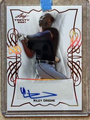 2021 Leaf Trinity Riley Greene Autograph Detroit Tigers | eBay