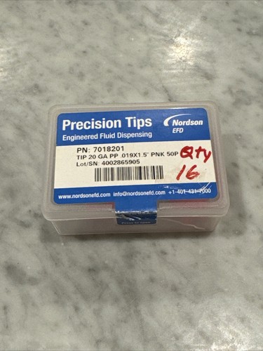(16) Nordson Precision Tips 20 GA PP .019x1.5 Pink PN 7018201 for sale ...