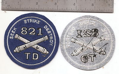 #351 US ARMY 821 TANK DESTROYER PATCH | eBay
