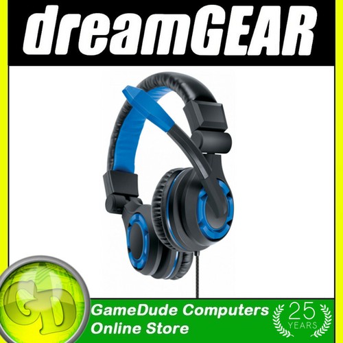 DreamGEAR GRX-350 Wired Gaming Headset BLUE PS4 /XBOXone /Switch DGUN ...