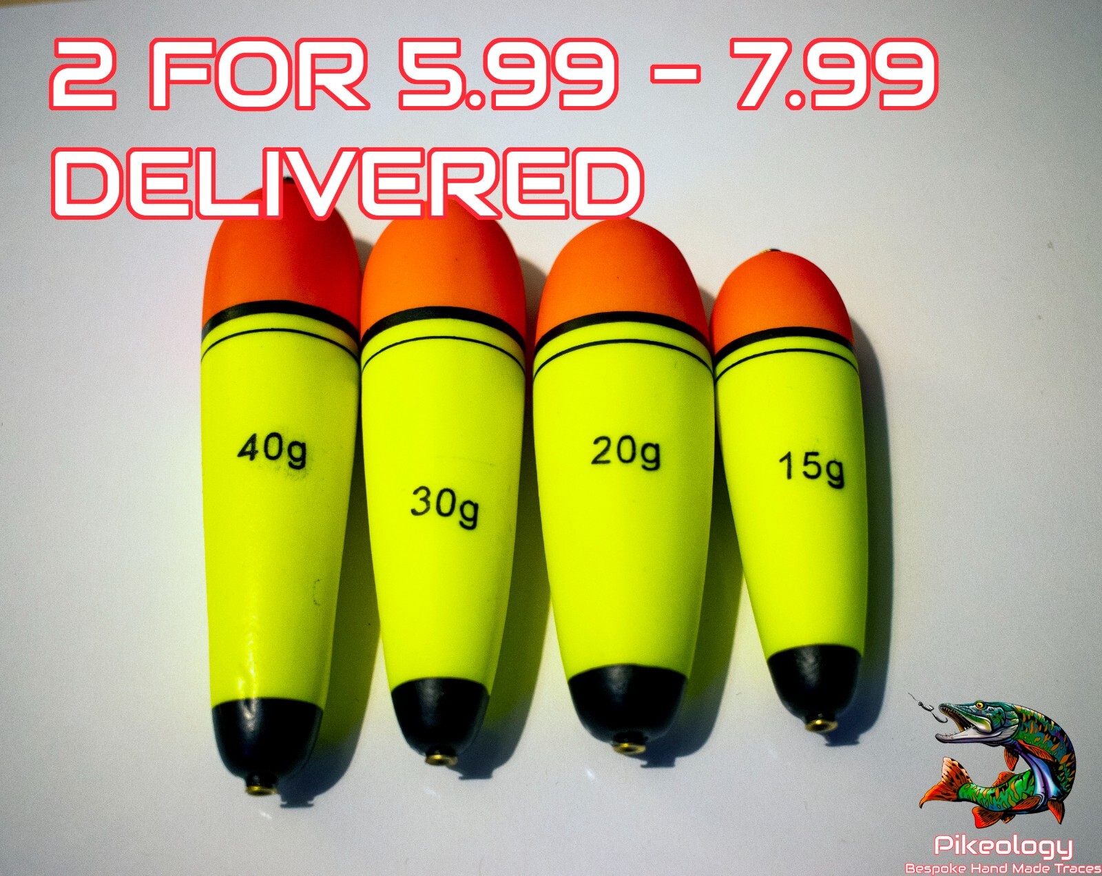 PIKE EVA FISHING FLOAT SEA CATFISH ZANDER PERCH DEADBAIT DRIFT DISTANCE ...