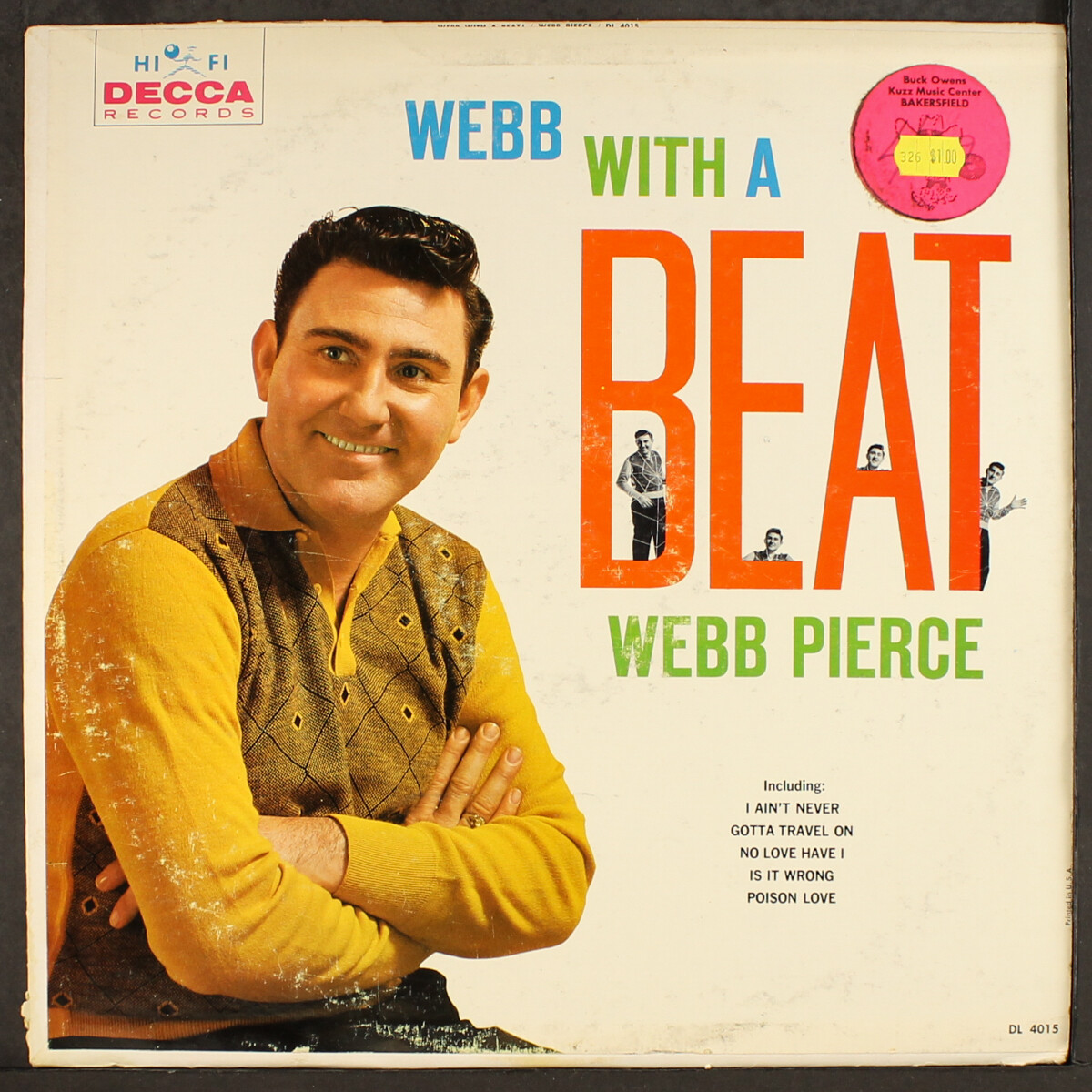 WEBB PIERCE: webb with a beat DECCA 12" LP 33 RPM | eBay