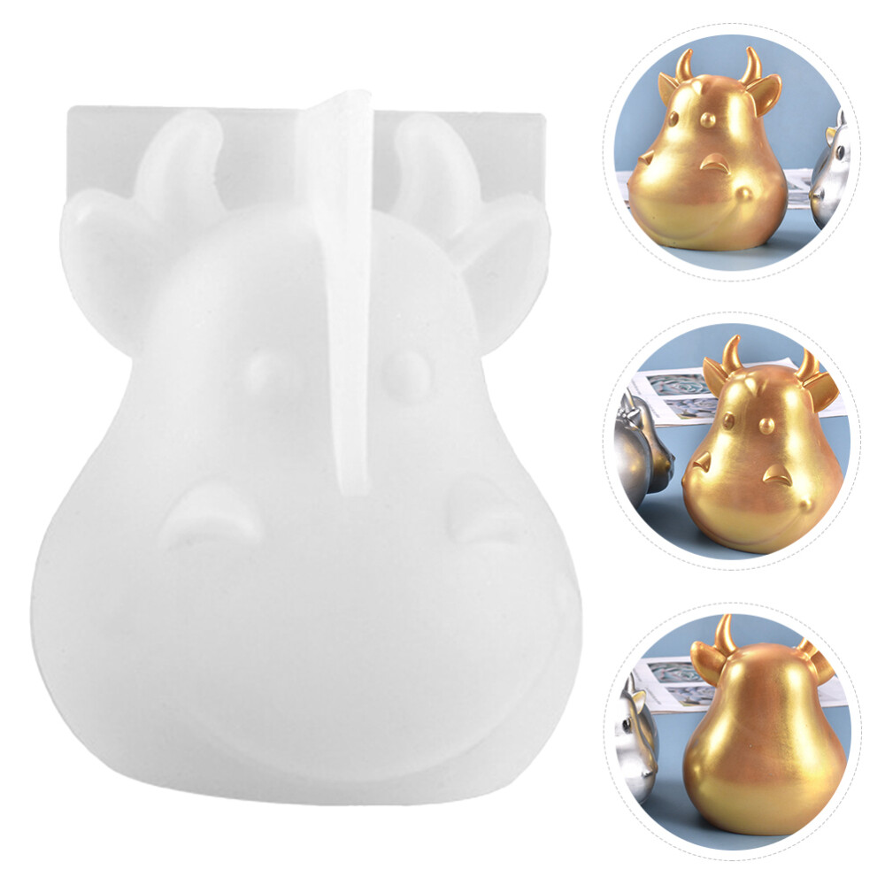 Cow Silicone Mold Cattle Shaped Mould De Resina Bull Head Molds