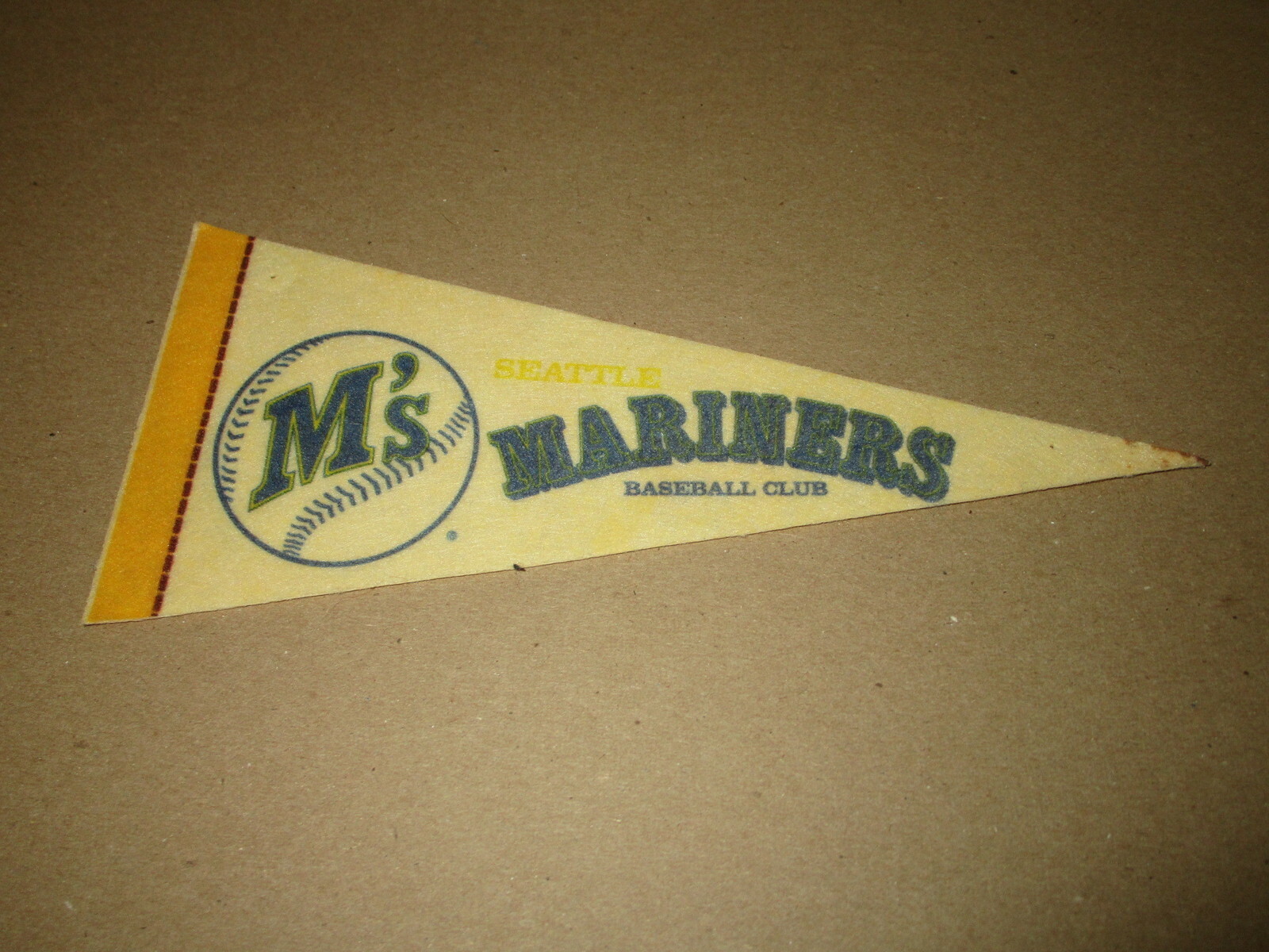 1970-80'S BASEBALL PENNANT APPROX 4 X 9 INCHES SEATTLE MARINERS | eBay