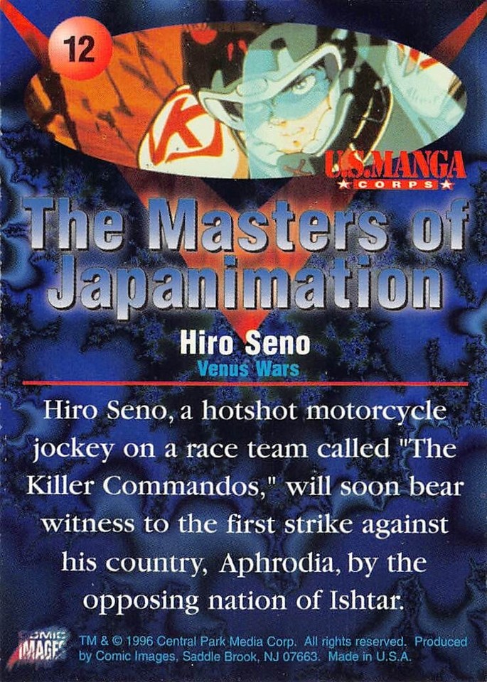 Comic Images: Masters of Japanimation "Hiro Seno" #12 Trading Card | eBay