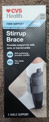 CVS Health Firm Support Stirrup Ankle Brace One Size NEW | eBay