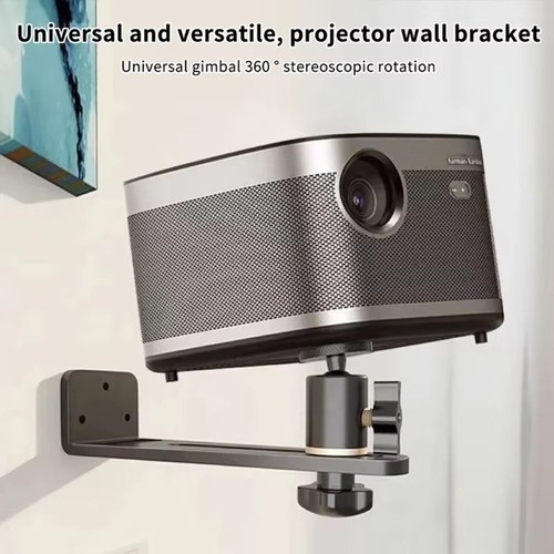 360 Rotatable Projector Stand Multi-angle Adjustable Wall-Mount Bracket ...