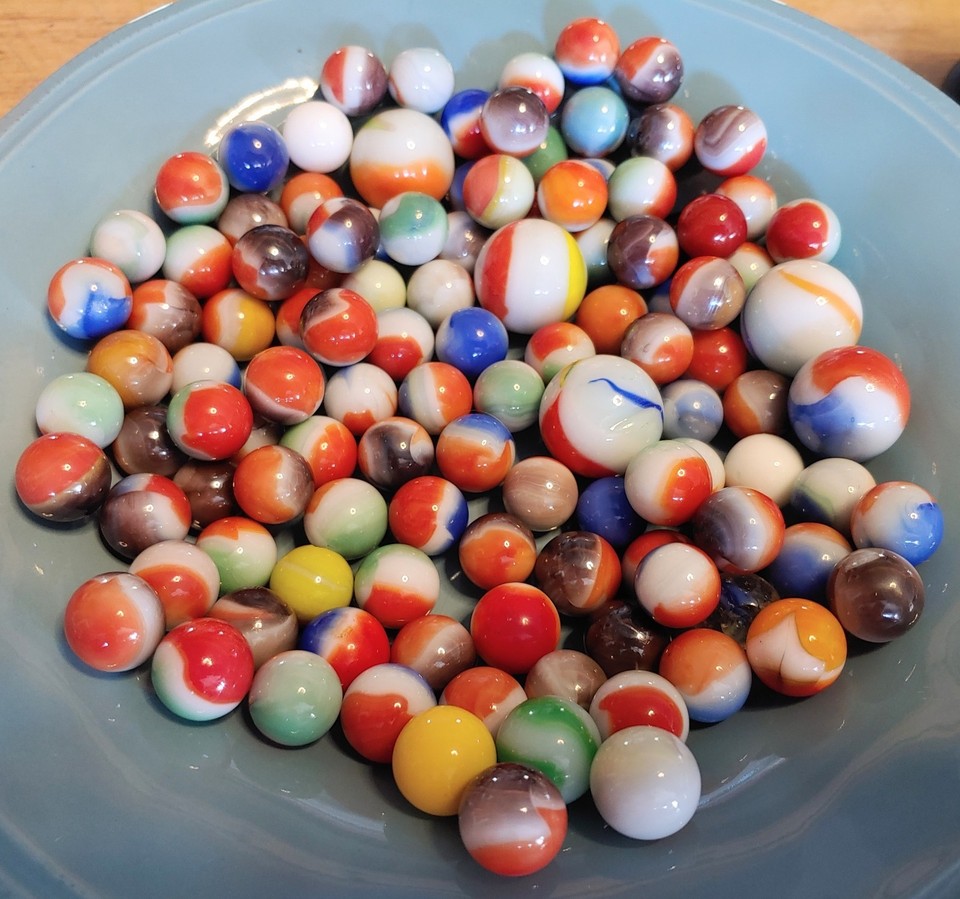 MARBLES Vintage lot 400+ all kinds, colors, sizes Vintage Glass Marbles ...