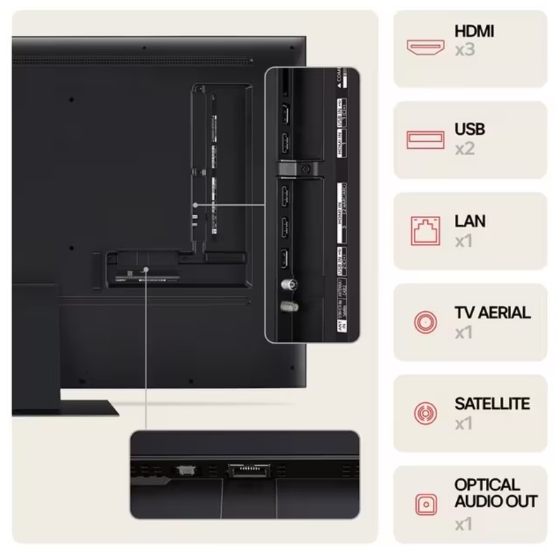 LG 4K Smart TV 55UT91006LA 55" (2024) LED Ultra HD HDR Freeview Play C ...