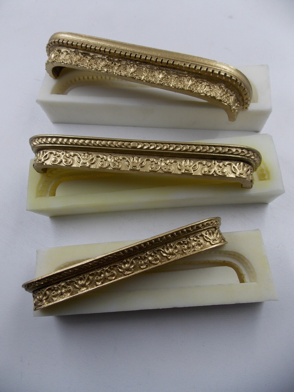 Dolls House Window Curtain Ornate Pelmets Three Silicone Rubber Moulds ...