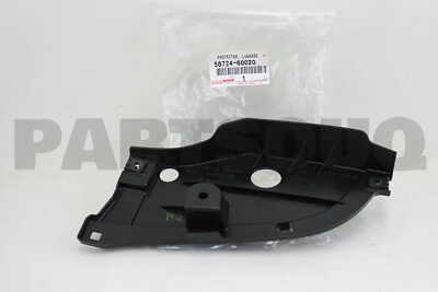 5872460020 Genuine Toyota PROTECTOR SUB-ASSY, REAR BUMPER, LH 58724 ...