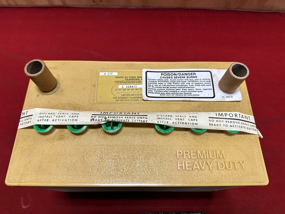Motorcraft Gold G-27F Battery Ford Lincoln Mercury Mustang Truck Bronco ...