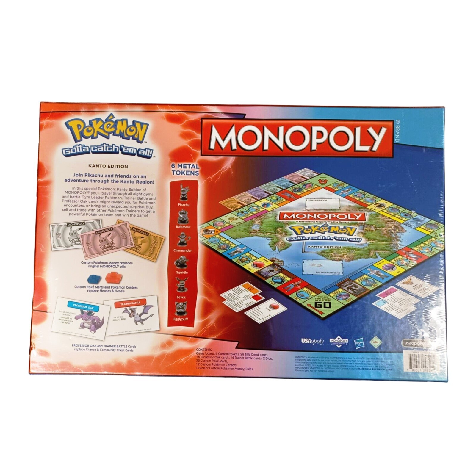 Pokémon Monopoly 2 Pack Set JOHTO & KANTO Edition Board Game New ...