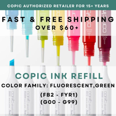 FB2-FYR1 to G0000-G99 * COPIC Ink Refill - U.S. Authorized Retailer | eBay