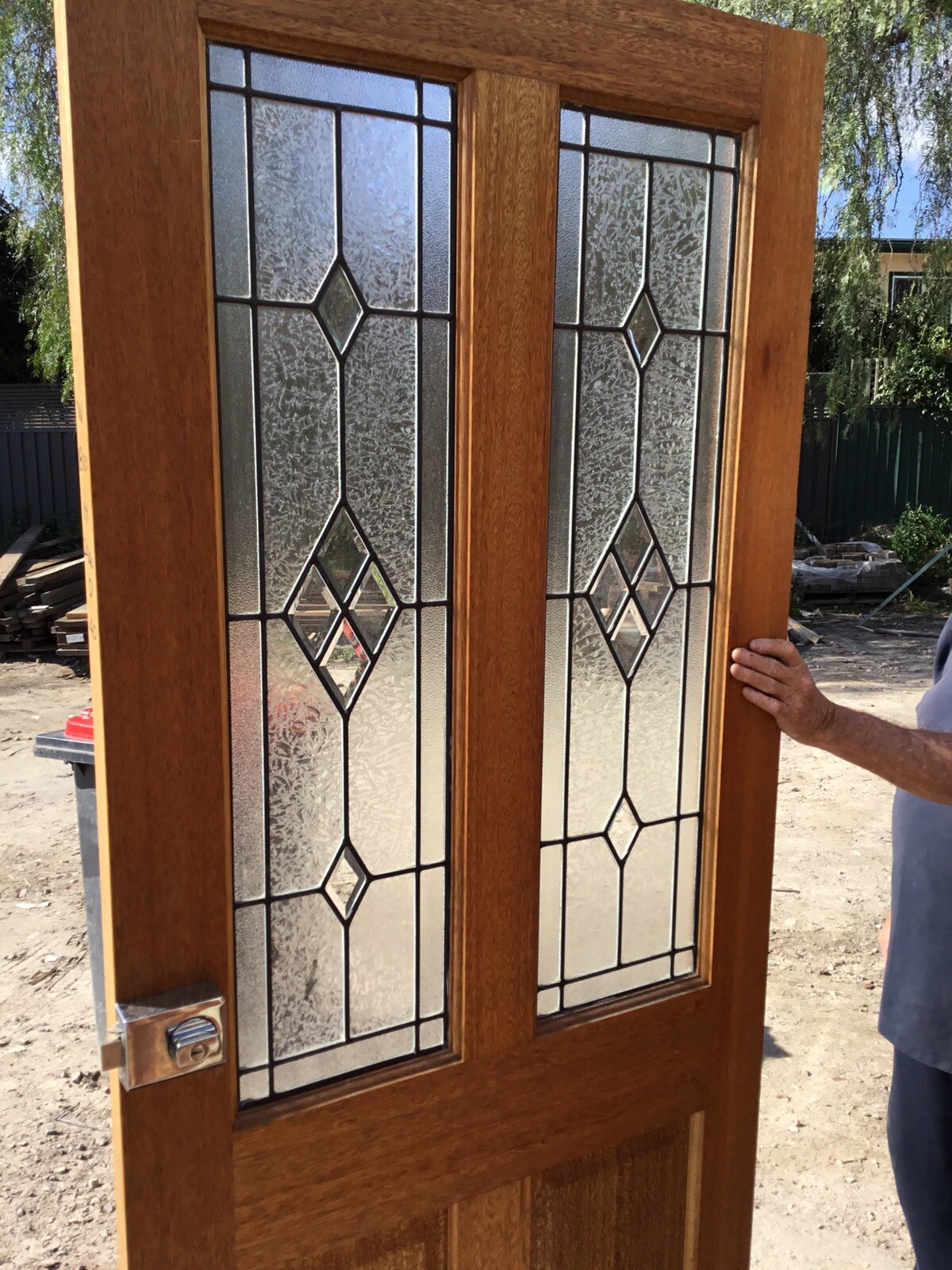 Solid Timber Leadlight Door - 810w x 2040h x 40d | eBay