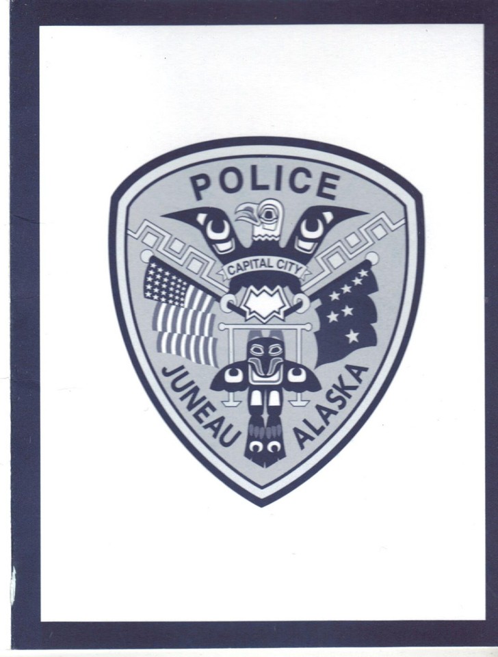 Juneau Police (Alaska) Shoulder Patch on a Department History card from ...