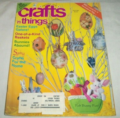 Crafts 'N Things Magazine Sewing Painting Needlepoint Crochet April ...