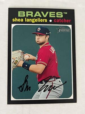 SHEA LANGELIERS 2020 Topps Heritage Minor League Short Print SP RC #214 ...