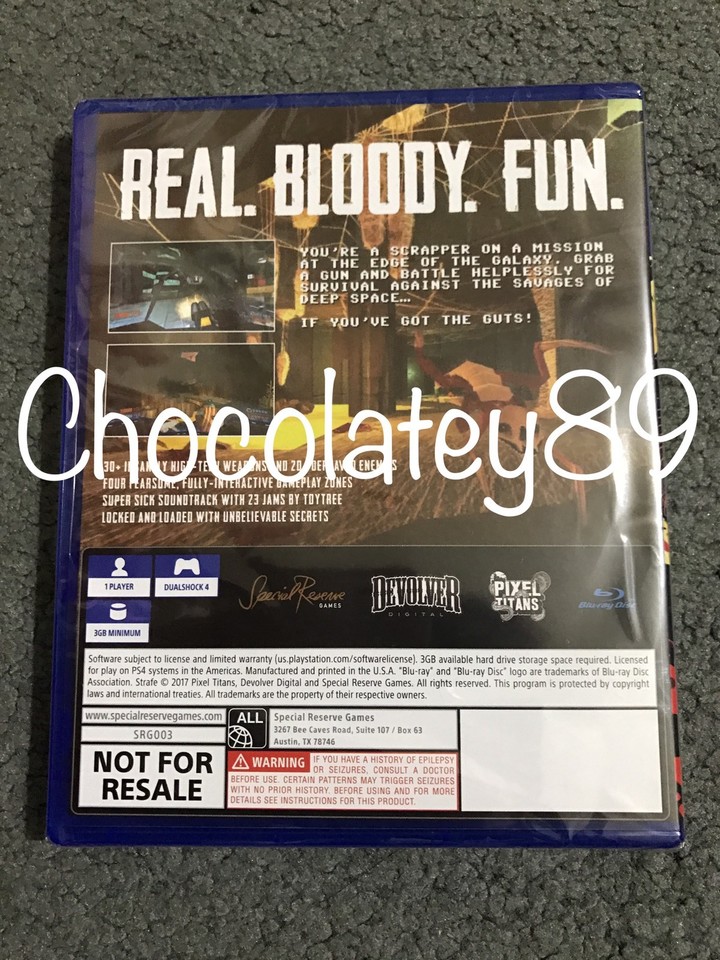 Strafe Exclusive Cover Variant Sony PlayStation 4 PS4 Limited Run Games ...