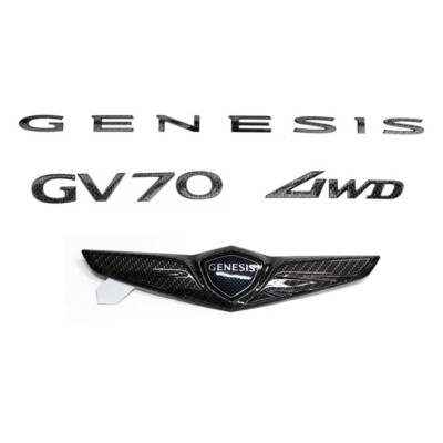 Carbon hydro dipping Genesis Emblem (Fits: 2021 2023 GV70) | eBay