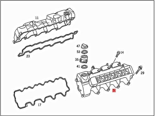 Genuine MERCEDES Left Cylinder head cover 1130100030 | eBay
