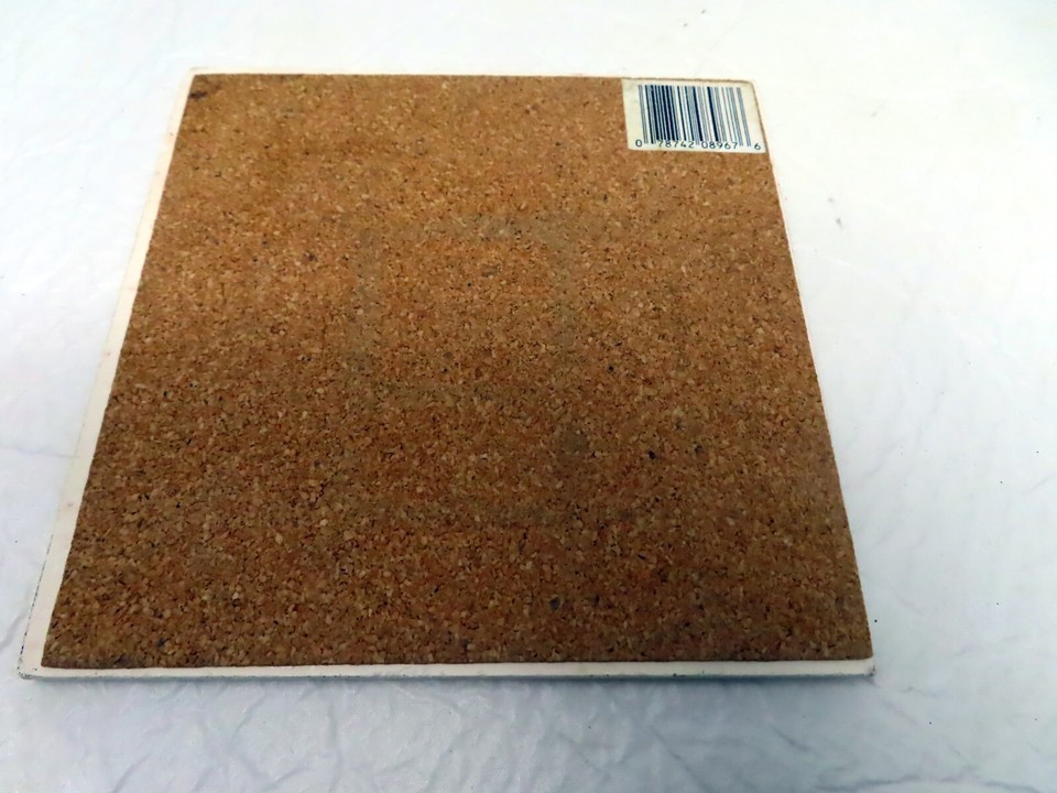 Vintage Tile 6" Square Ceramic Tile Christmas Candy Cane Holly Cork ...