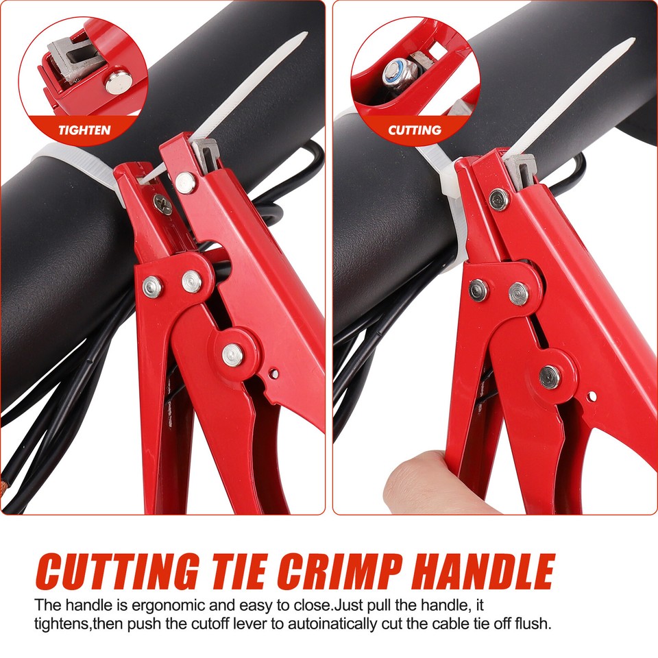 Stainless Steel Zip Ties Gun Kit Heavy Duty Fastening Cable Tie Tool ...