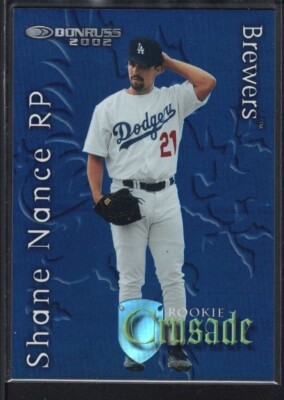 SHANE NANCE 2002 DONRUSS #40 RC ROOKIE CRUSADE BREWERS SP #1187/1500 | eBay