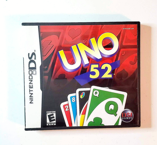 Uno 52 (Nintendo DS, 2006) complete with game disc, case and manual ...