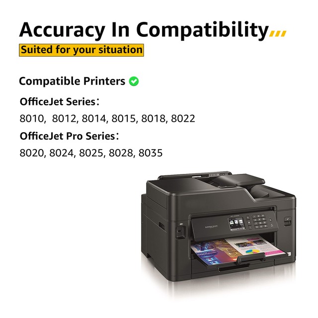 8PK Ink Replacement for HP 910-XL OfficeJet 8010 8012 8022 8025 Pro ...