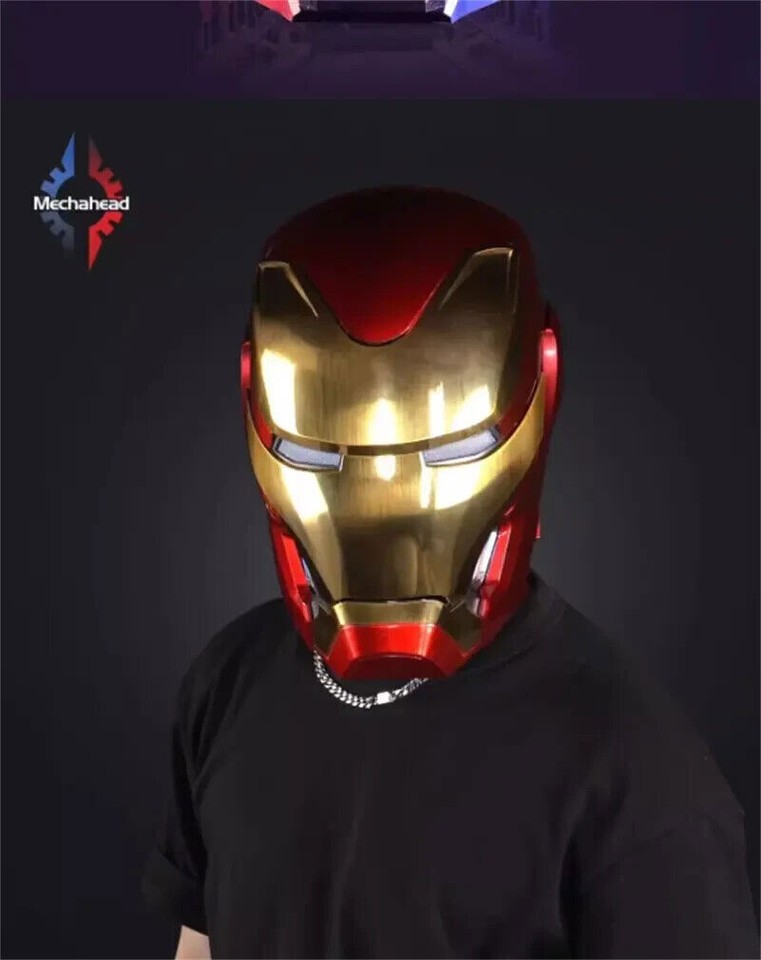 US Voice Control Iron Man Mk50 Friday 1/1 Wearable Helmet/HighTech Mask ...