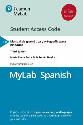 MyLab Spanish with Pearson eText -- Access Card -- for Manual de ...